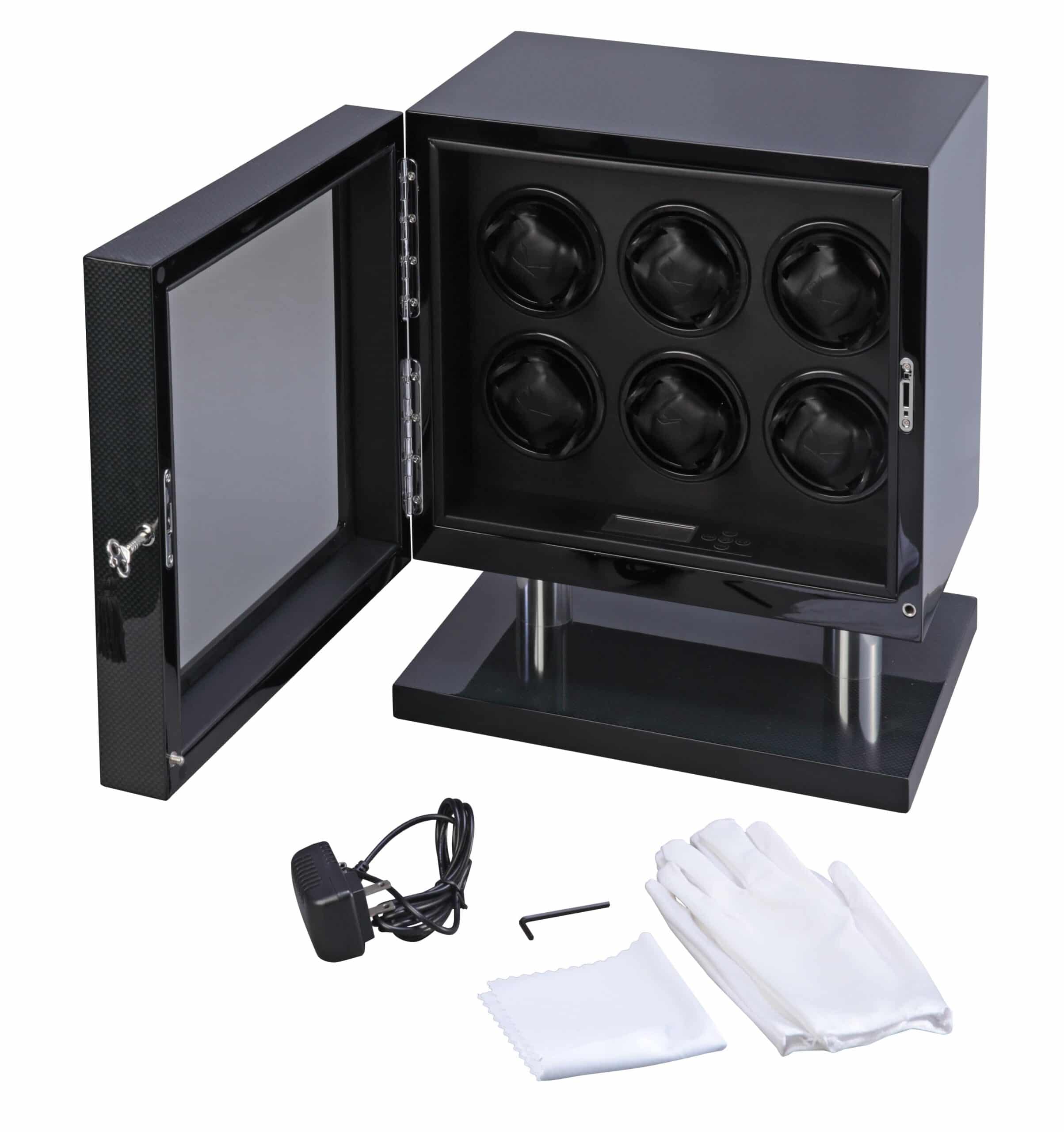 Volta 6 Watch Winder - Carbon Fiber | Royal Tempus
