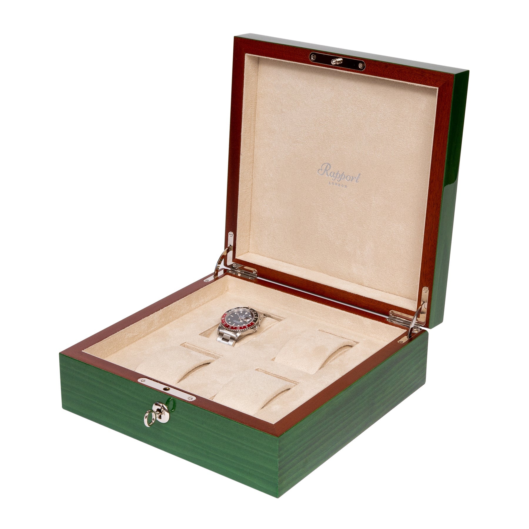 Rapport Watch Box 4 Piece Heritage Green L405 | Royal Tempus
