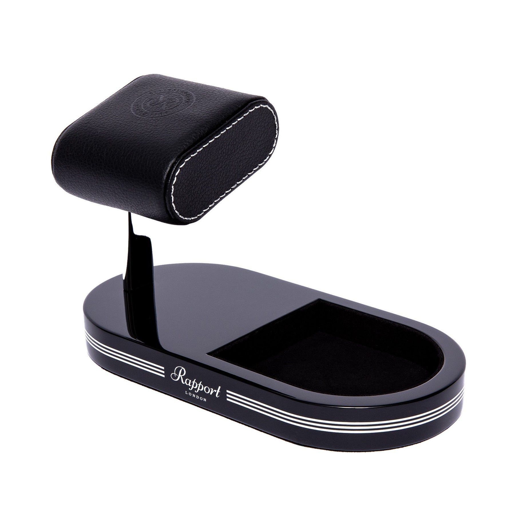 Rapport Watch Stand with Tray Formula Black and Silver WS20 | Royal Tempus