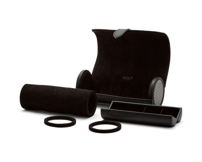 WOLF Triple Watch Roll With Jewelry Capsule Axis Powder Coat 488403 ...