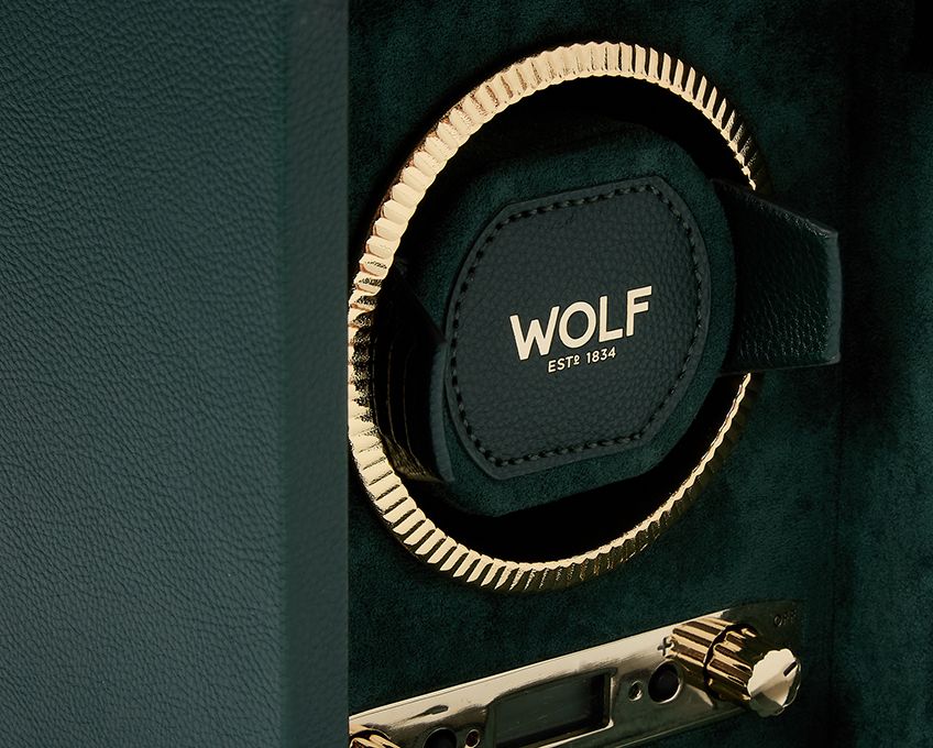 WOLF Single Watch Winder British Racing Green 793141 | Royal Tempus